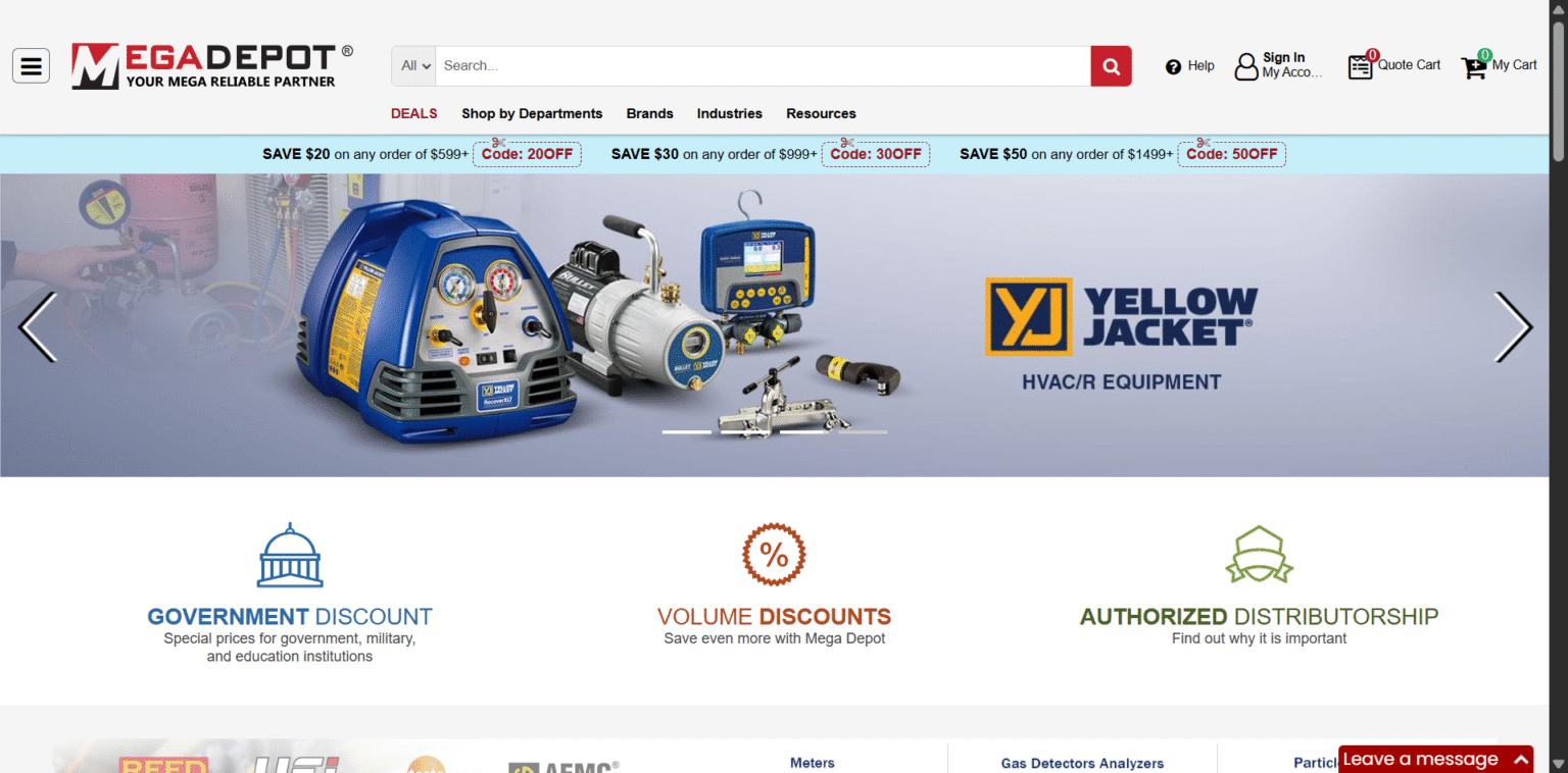 Mega Depot Reviews | Tools, Testing Equipment & Industrial Supplies Online